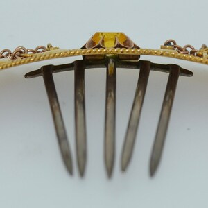 Super Rare 14K Jeweled Gypsy Hair Comb Tiara - Etsy
