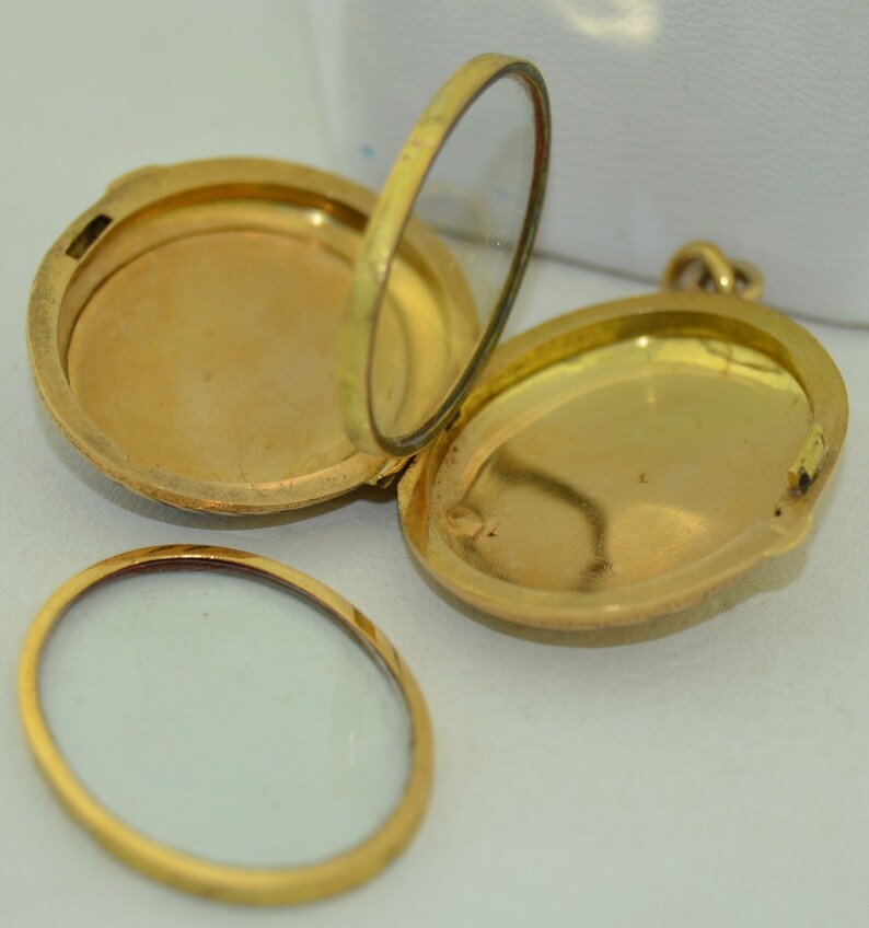 Victorian 18K Enamel Cherub Putti Locket - Etsy