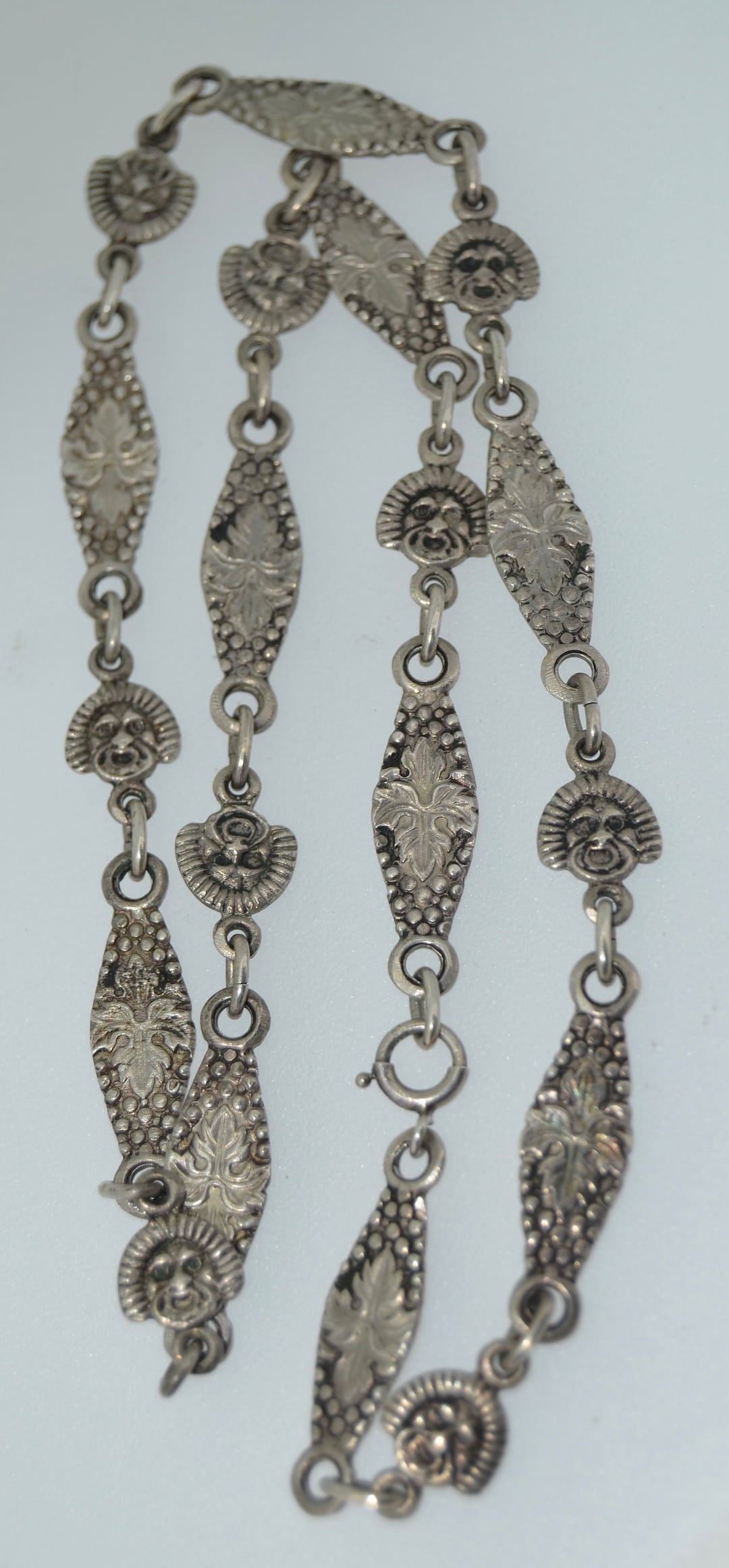 Italian Grape and Mask 800 Silver Chain (cini - Peruzzi) - Etsy