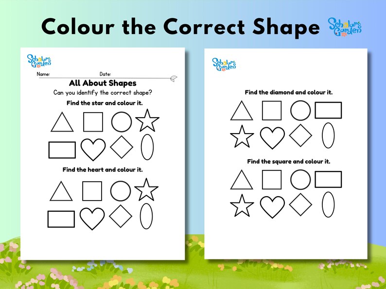 Shape Worksheets for Preschool Printable Shapes Activities for Daycare ...