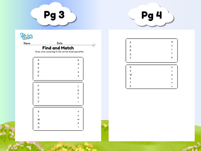 Uppercase and Lowercase Alphabet Printing Worksheets for Preschool ...