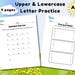 Uppercase and Lowercase Alphabet Printing Worksheets for Preschool ...