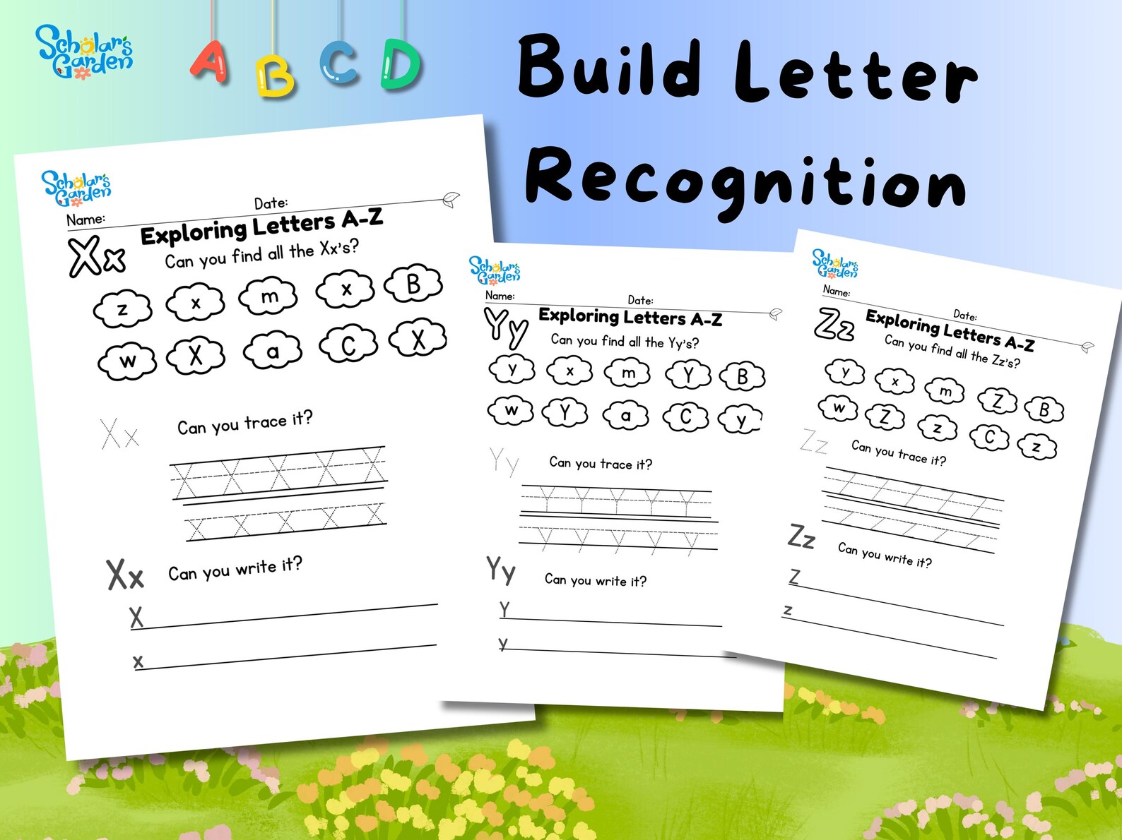 A-Z Alphabet Worksheets for Preschool Printable Worksheets for Daycare ...