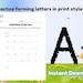 Uppercase and Lowercase Alphabet Printing Worksheets for Preschool ...