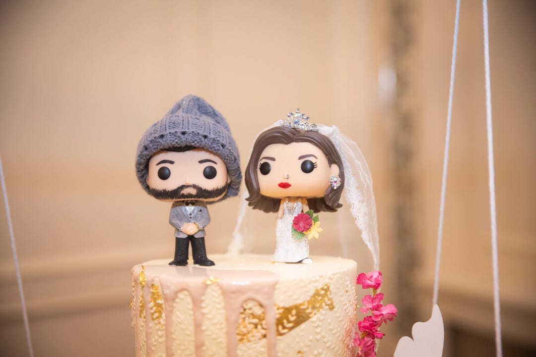 Custom Wedding Pop Vinyl Figurines Personalized Bride & Groom Figures ...