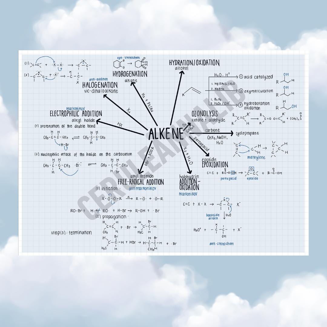 Organic Chemistry [CB1103] Mind-maps - Etsy