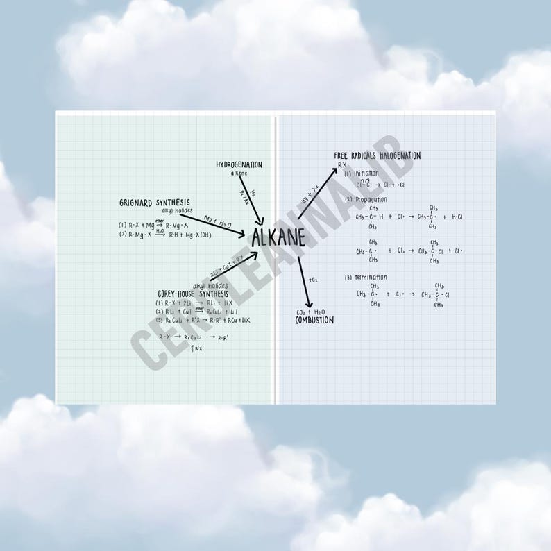 Organic Chemistry [CB1103] Mind-maps - Etsy