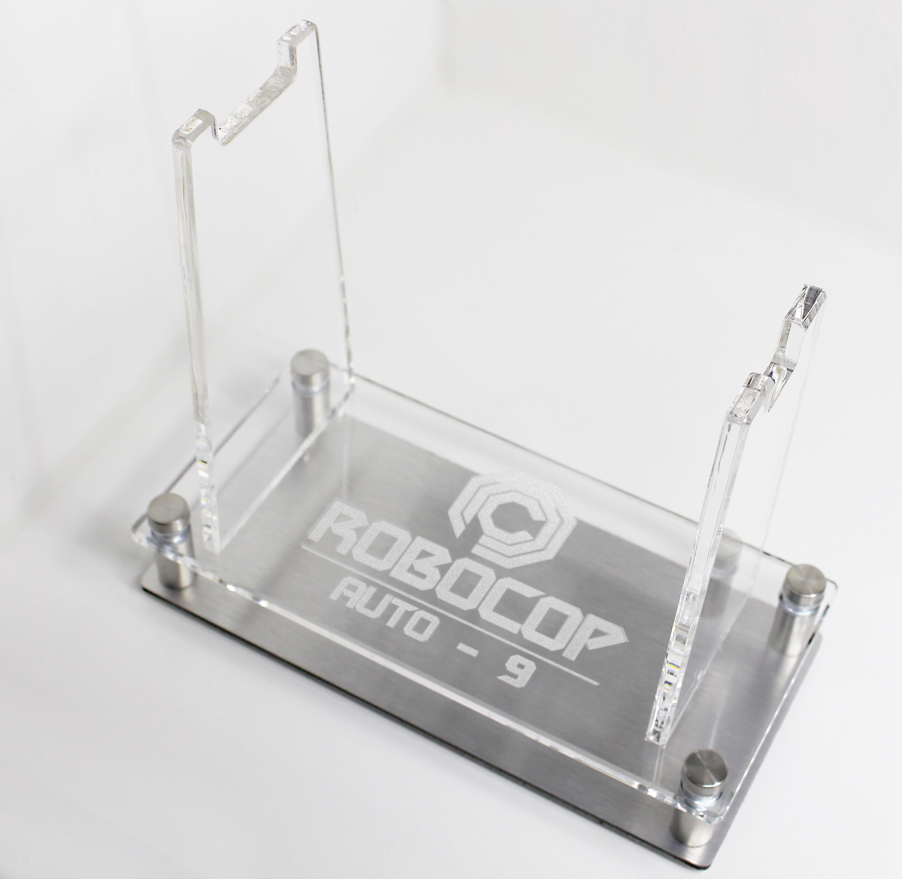 Robocop Auto-9 Prop Stand - Acrylic & Aluminum Base - Movie Replica ...