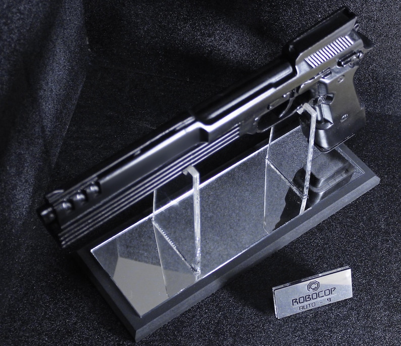 Robocop Auto-9 Prop Display Stand, Acrylic & Wood Composite - Etsy