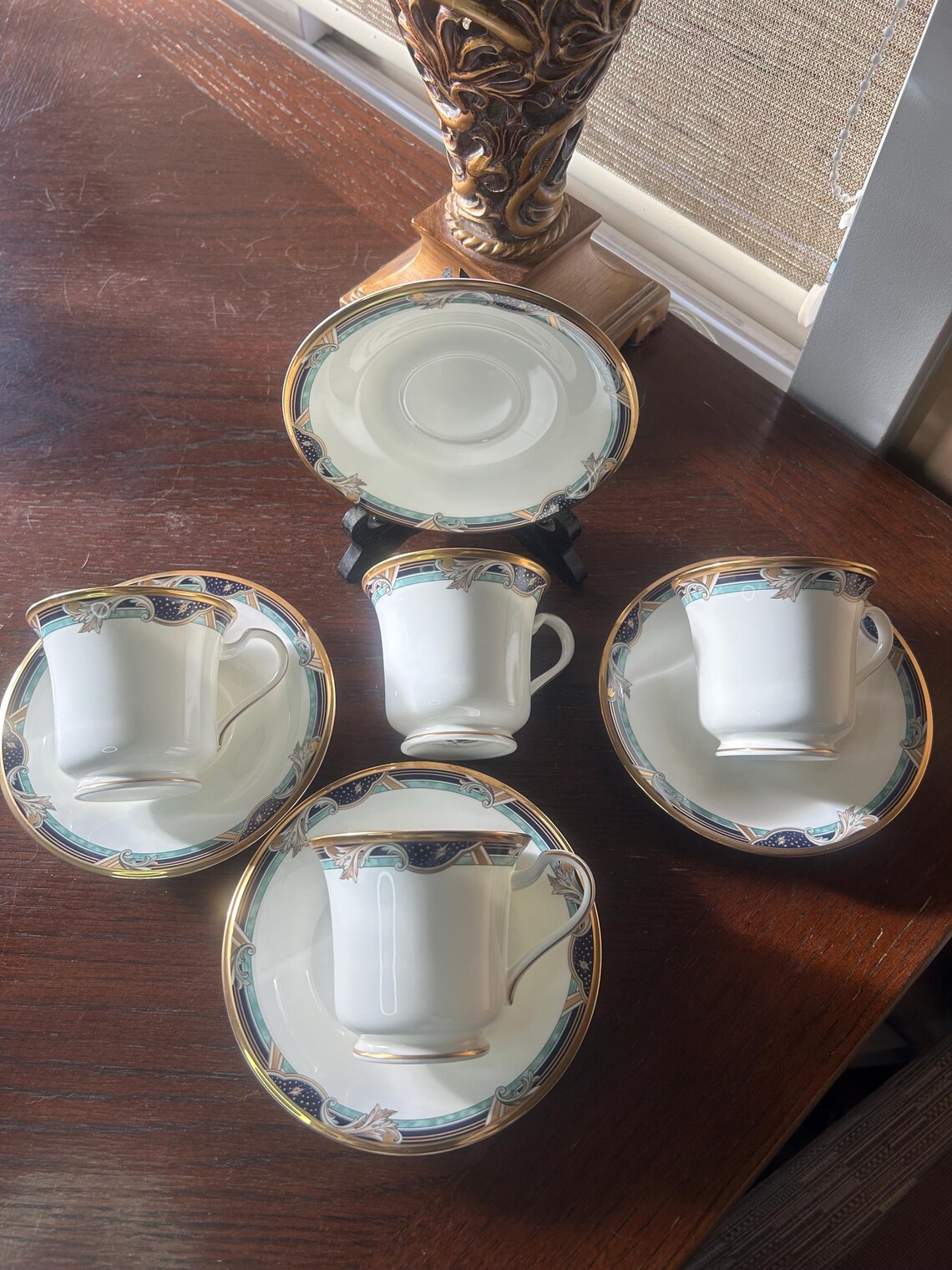 1990s Noritake Paris Opera Japanese Bone China Teacups and Saucers ...