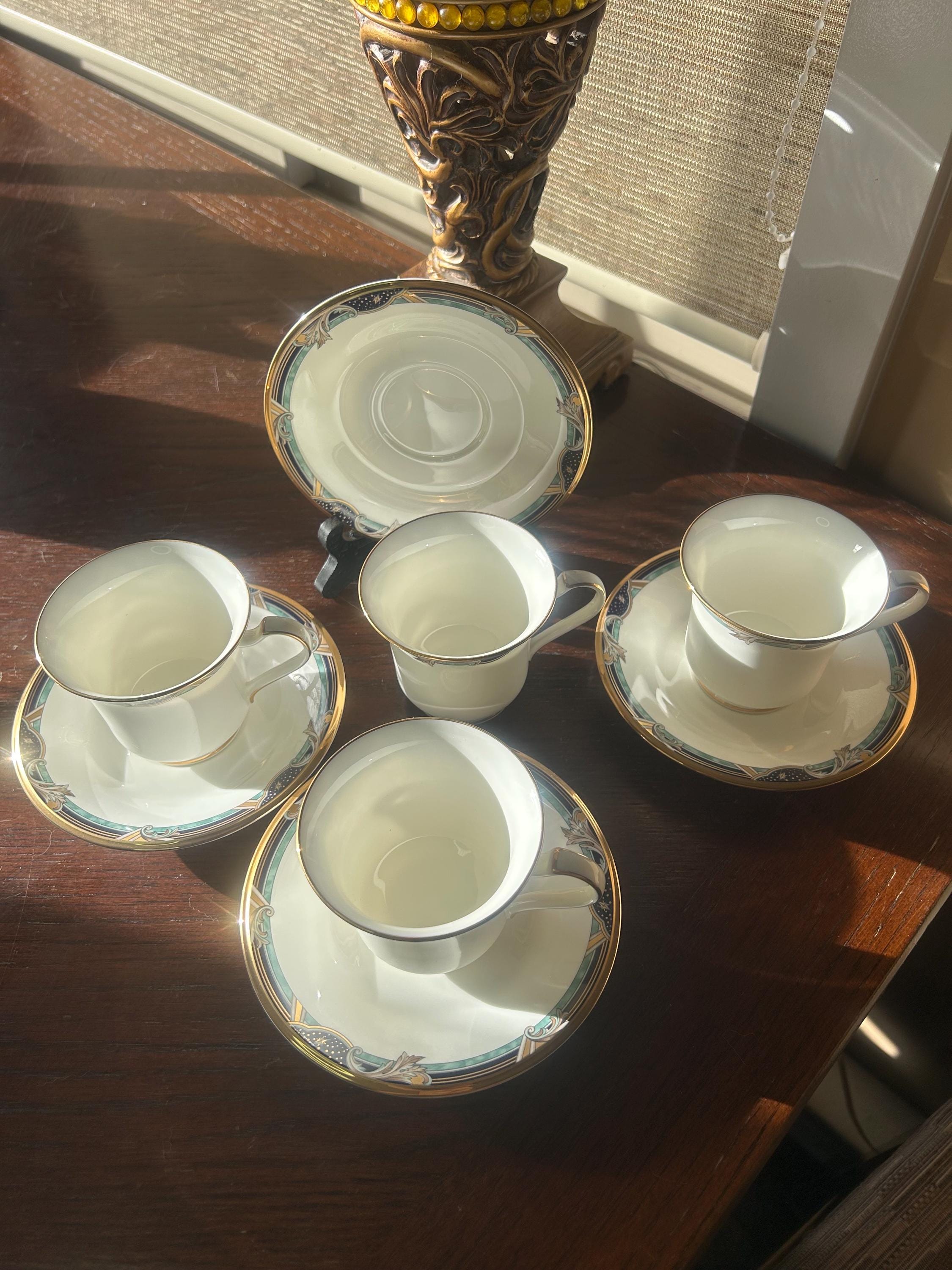 1990s Noritake Paris Opera Japanese Bone China Teacups and Saucers ...