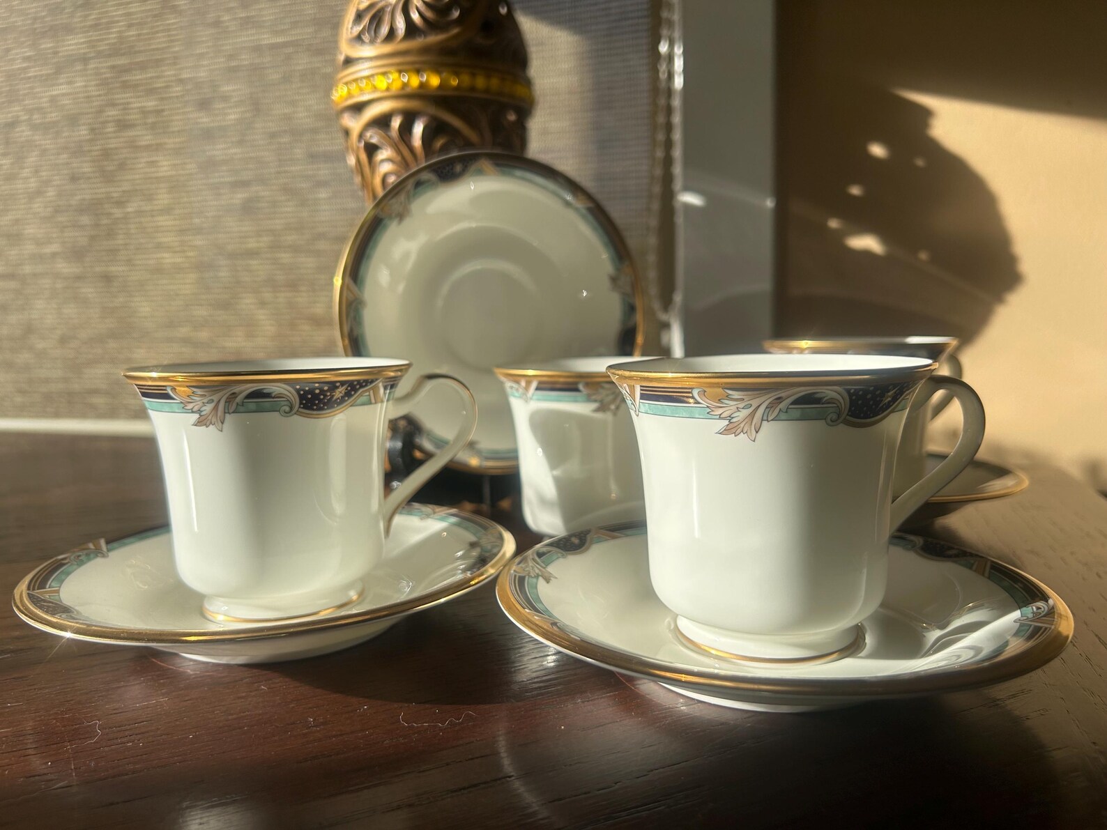 1990s Noritake Paris Opera Japanese Bone China Teacups and Saucers ...