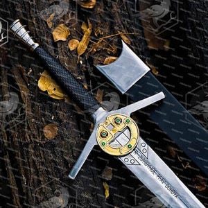 PAIR OF Geralt of Rivia Arondight's Witcher Sword, Witcher 03, Wild ...