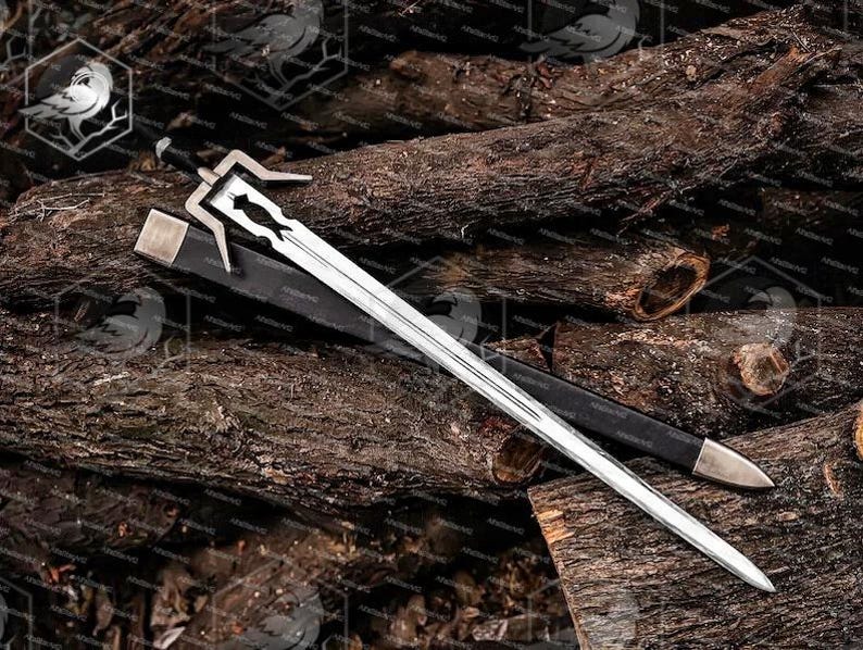 PAIR OF Geralt of Rivia Arondight's Witcher Sword, Witcher 03, Wild ...