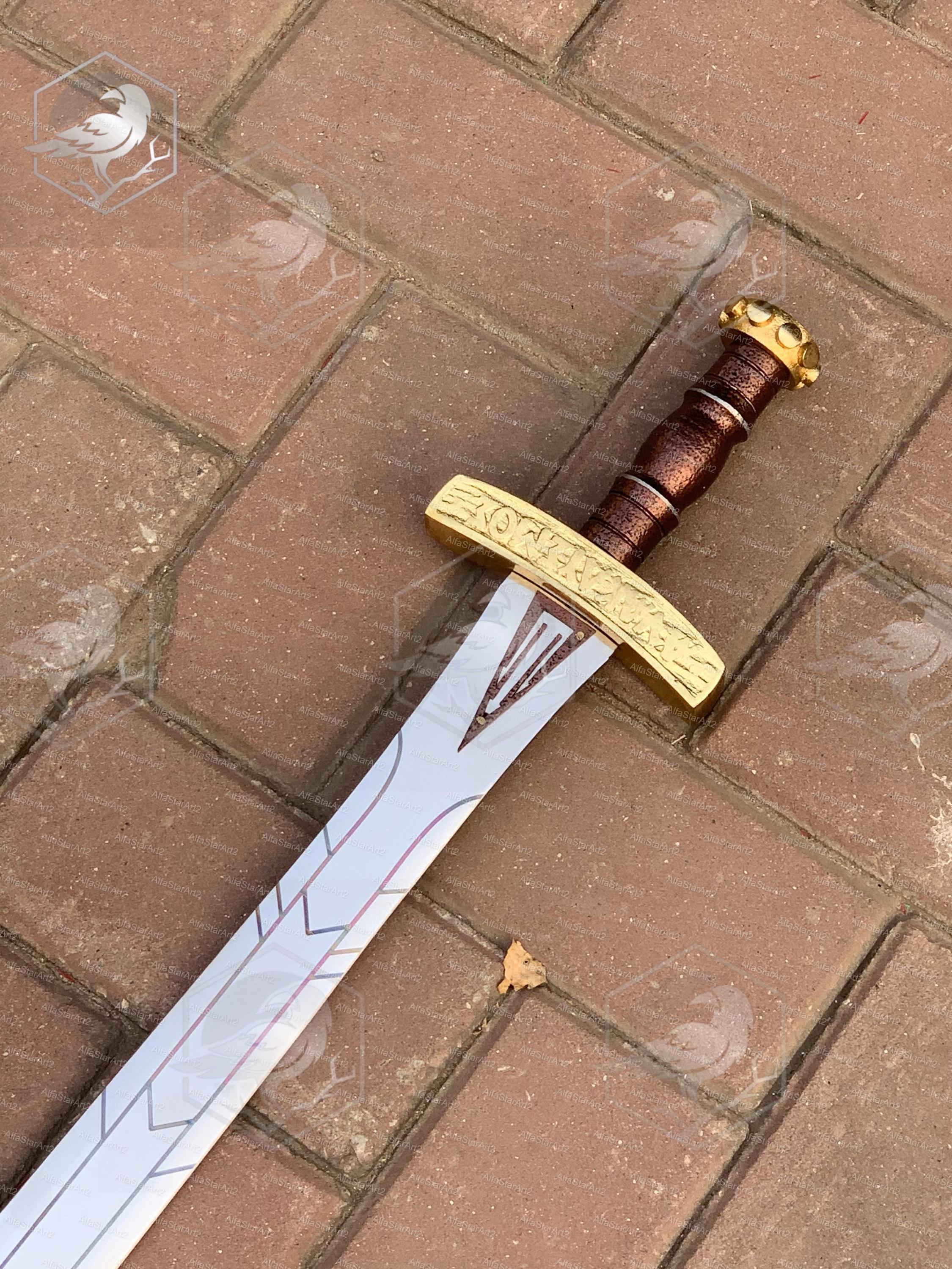 Custom Riptide Sword of Percy Jackson, Forged Olympians Sword ...