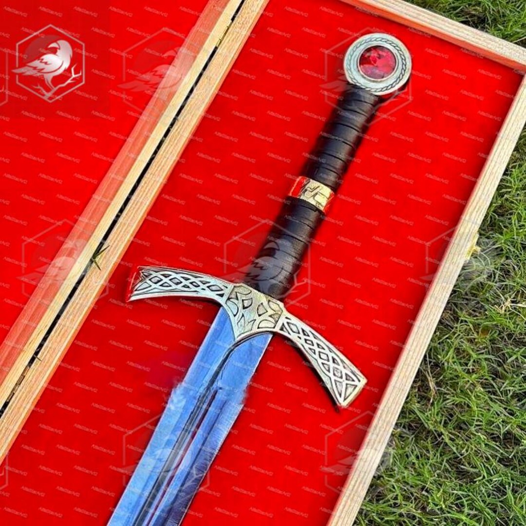 Goldryn Sword Throne of Glass Replica Sword Steel Blade Brass Guard and ...