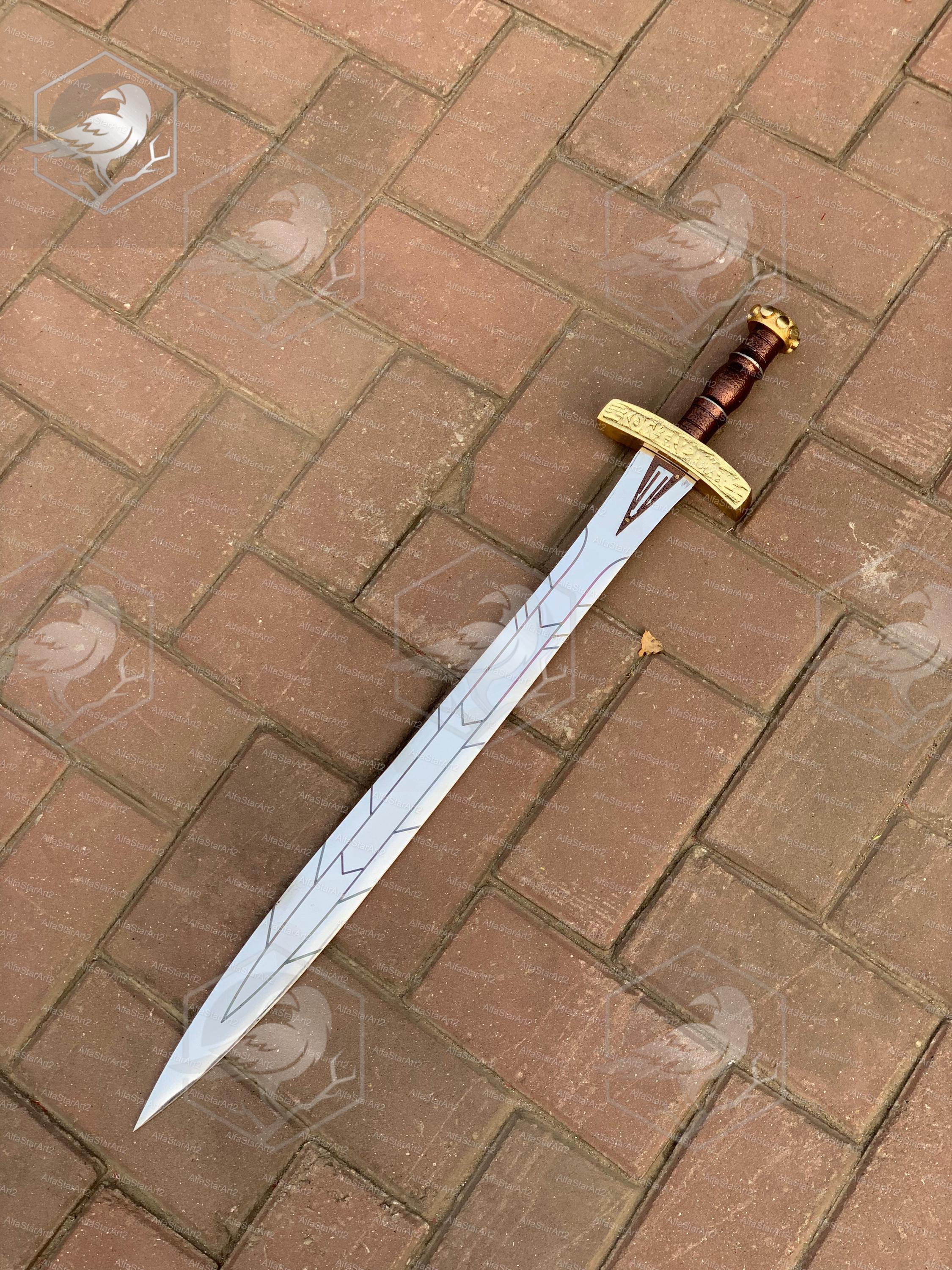 Custom Riptide Sword of Percy Jackson, Forged Olympians Sword ...