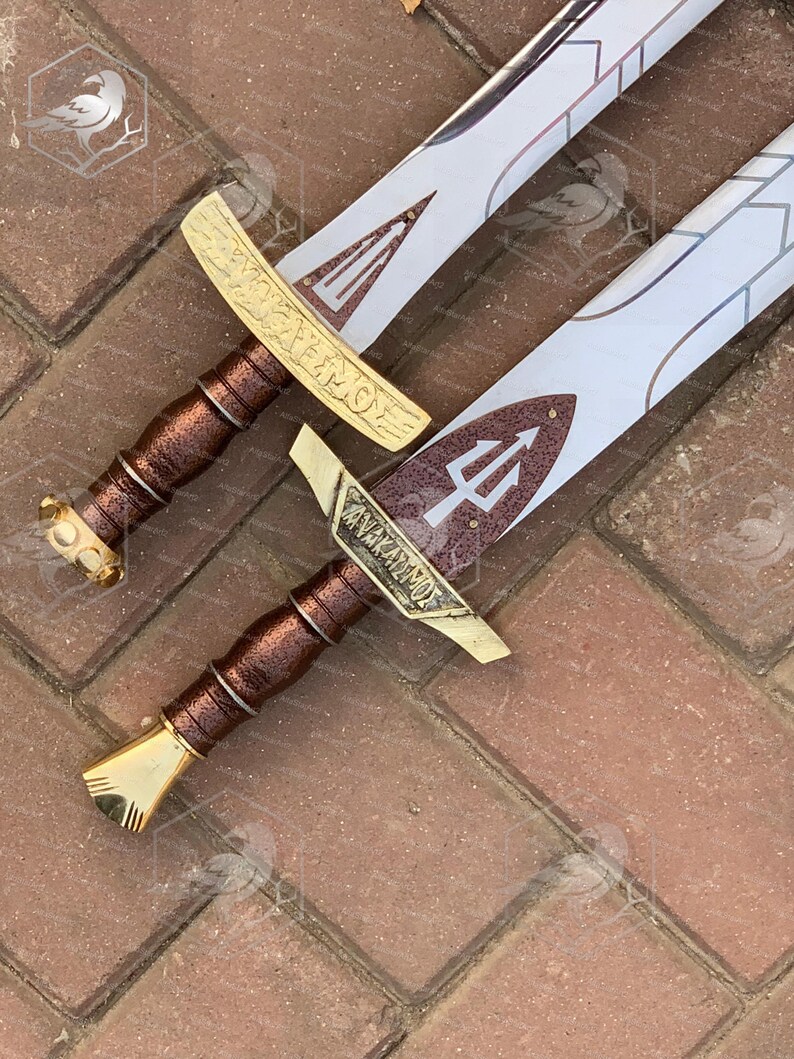 Custom Riptide Sword of Percy Jackson, Forged Olympians Sword ...