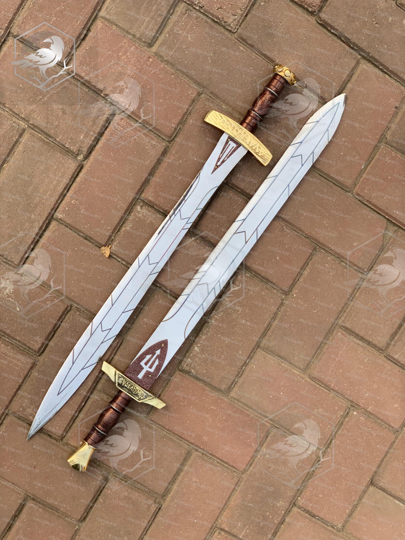 Custom Riptide Sword of Percy Jackson, Forged Olympians Sword Anaklusmos Sword, Cosplay Gift ...