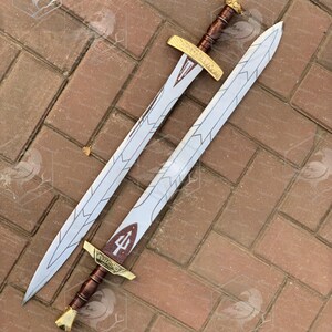 Custom Riptide Sword of Percy Jackson, Forged Olympians Sword ...