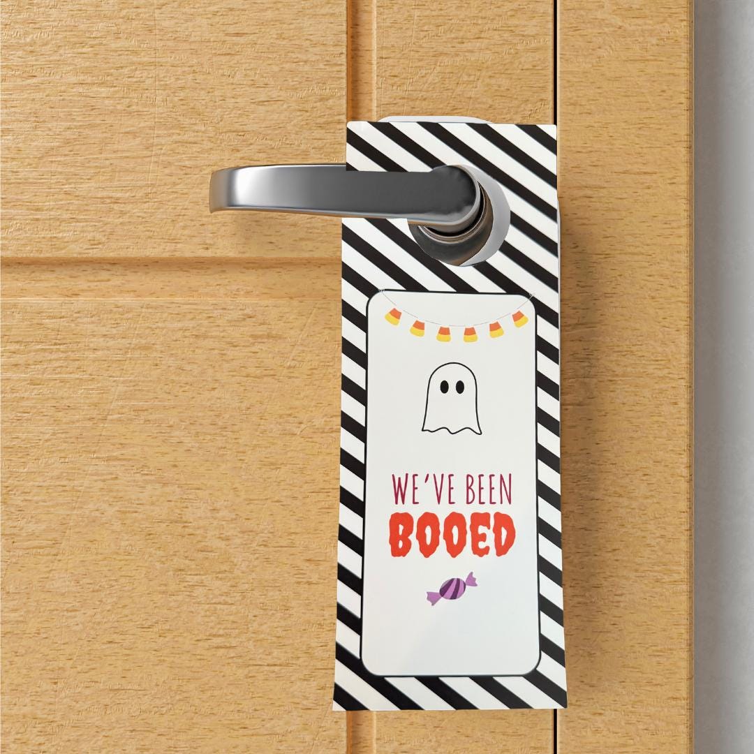 Boo Basket Tag You've Been Booed Halloween Gift Basket Digital Download ...