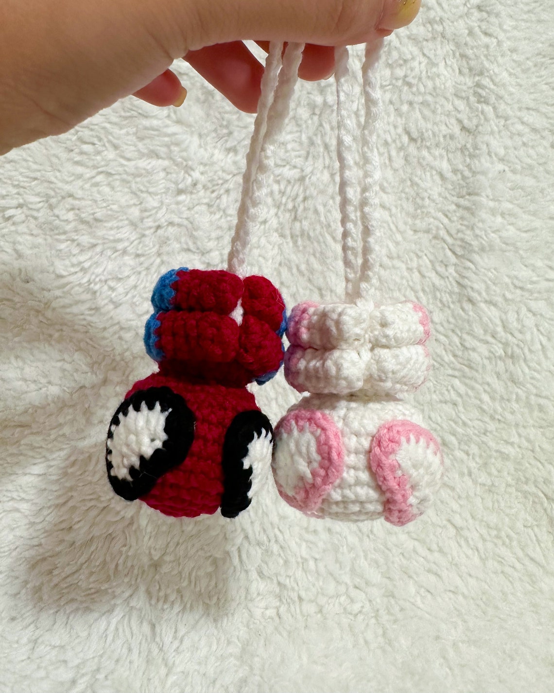 Spider Man Crochet/ Finish Crochet Keychains Product / Handmade Mini ...