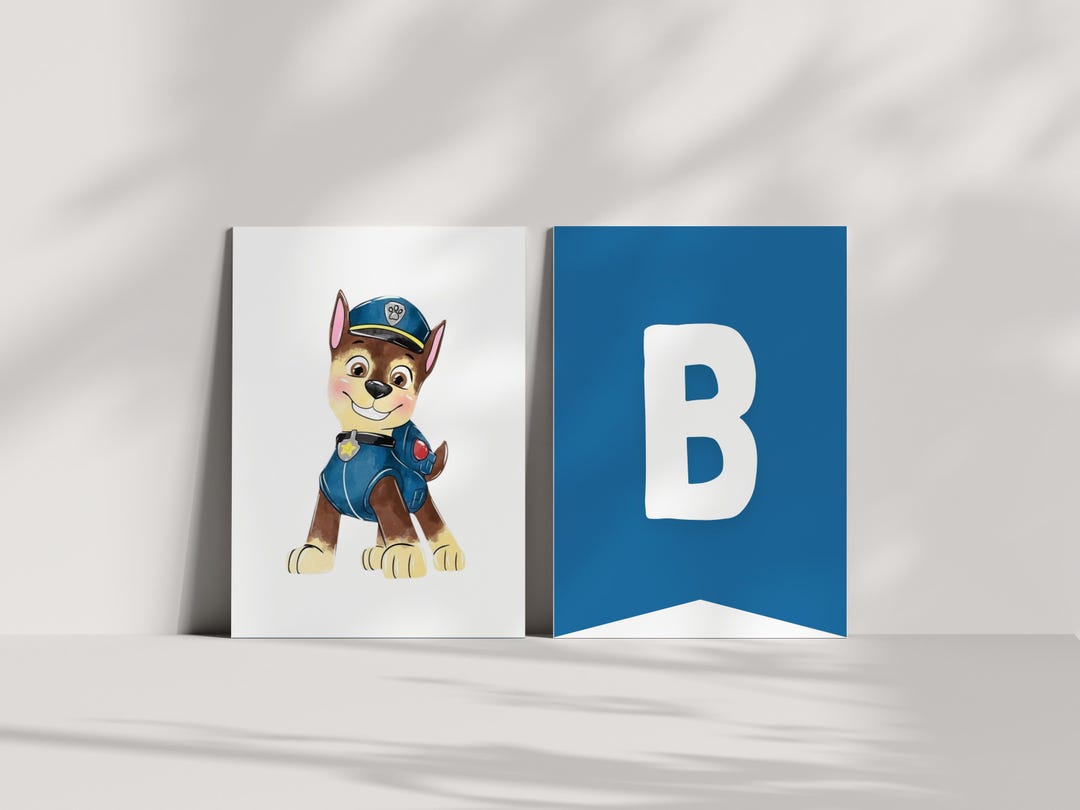 Editable Watercolor Paw-ty Photo Banner Printable and Editable, Instant ...