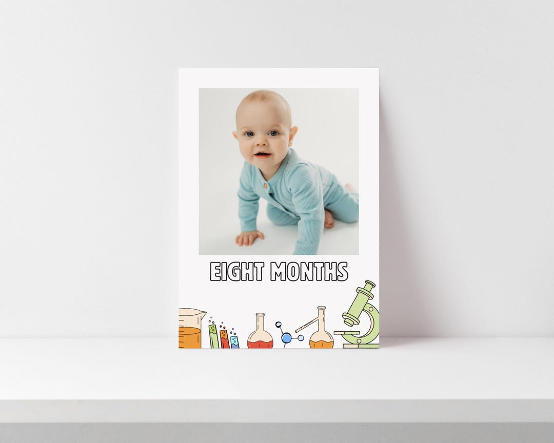 Mad Scientist Birthday Photo Banner, Science Party Decor Template ...