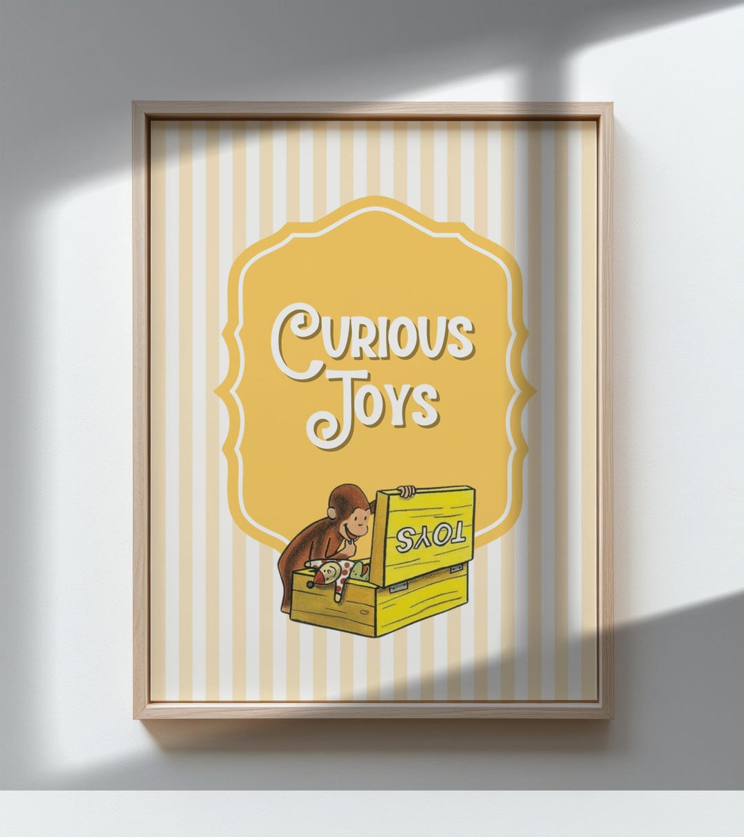 Vintage Curious George Stationary Sign | Gifts Stationary Sign ...