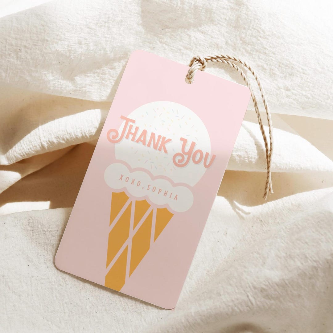Here’s the Scoop Gift Tags | Ice Cream Birthday Theme | Here’s the ...