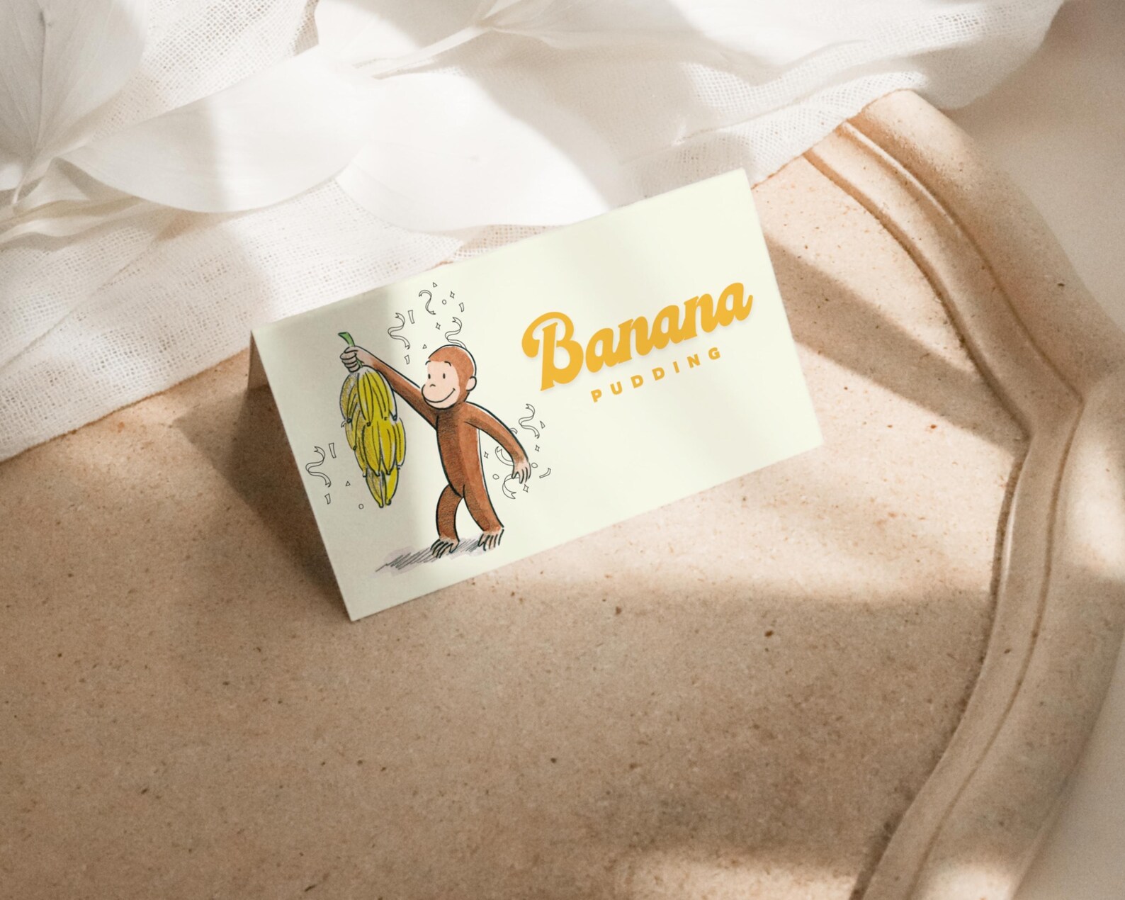 Vintage Curious George Birthday Gable Label: Editable Treat Box ...