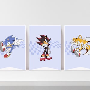 Editable Modern Sonic Birthday Welcome Sign, Printable Birthday Board ...