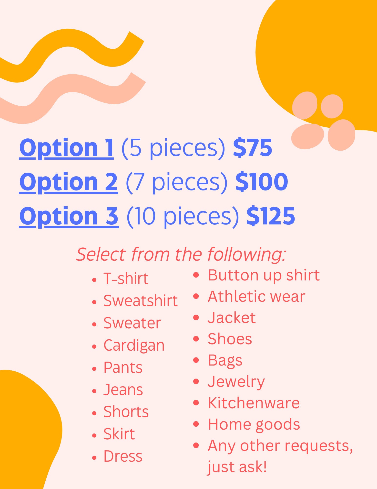 Handpicked Thrift Bundle - Etsy