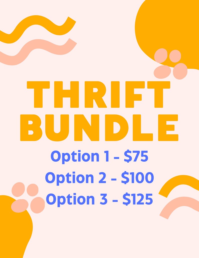 Handpicked Thrift Bundle - Etsy