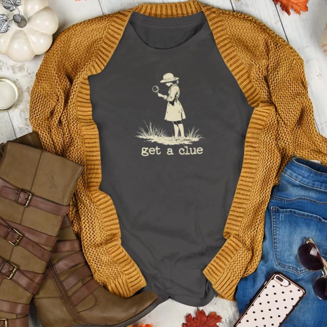 Nancy Drew Shirt Get A Clue Tee Mystery Book Lover T Shirt Gift for ...