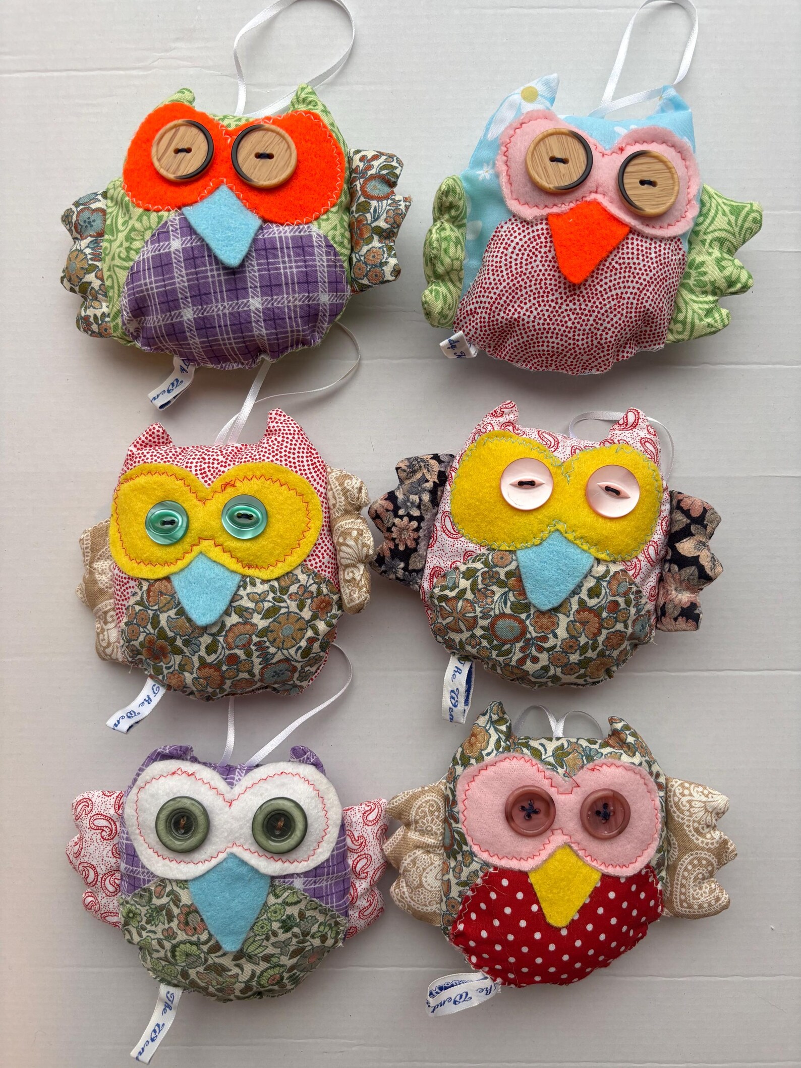 Handmade Retro Styled Fabric Owls - Etsy