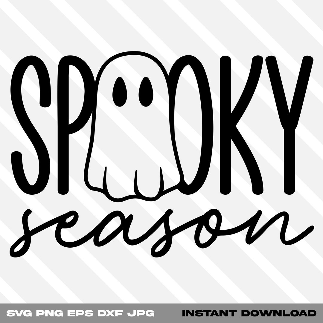 Spooky Season Ghost SVG PNG EPS Dxf Jpg, Dark Humor, Vibing With My ...