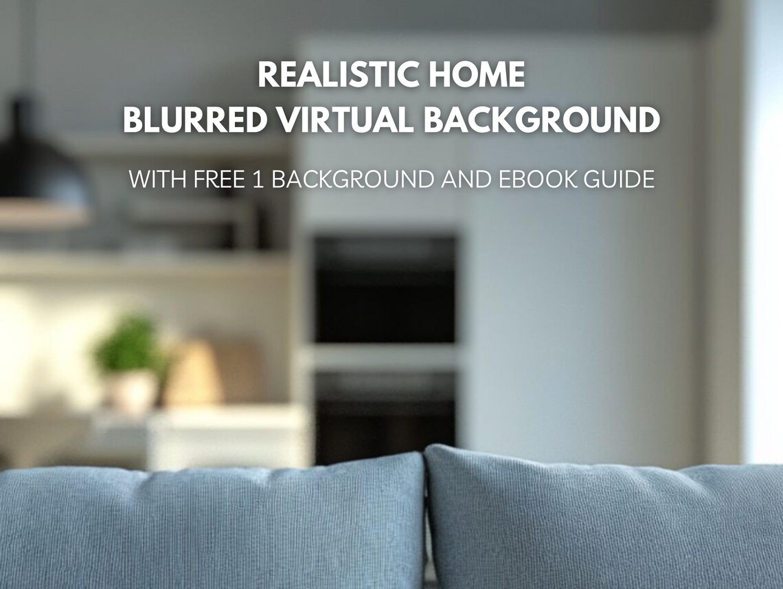 Realistic Home Blurred Zoom Background, Teams Background, Real Living ...