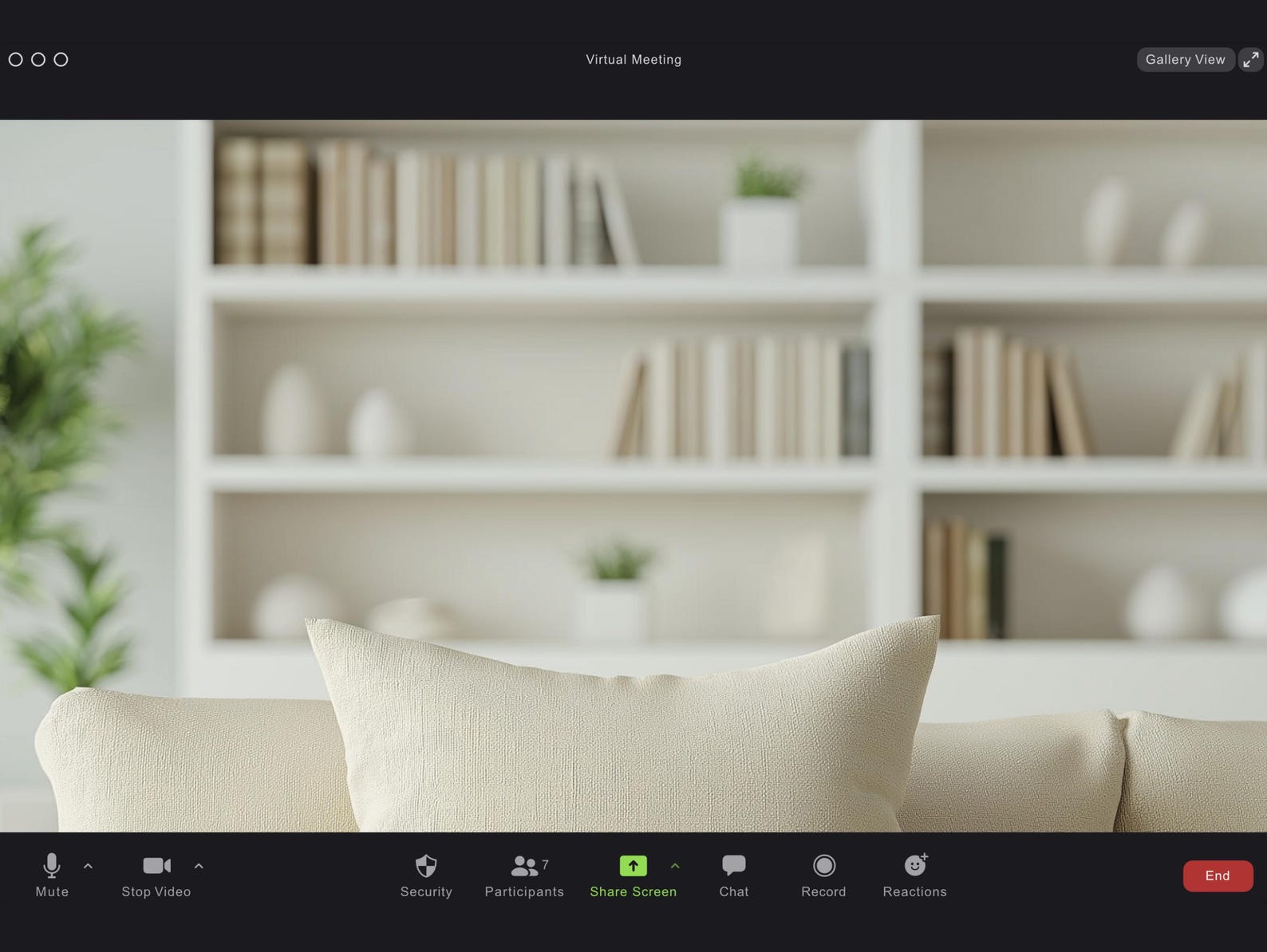 Realistic Blur Background for Therapist, Zoom Background, MS Teams ...