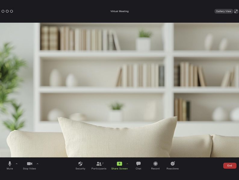 Realistic Blur Background for Therapist, Zoom Background, MS Teams ...