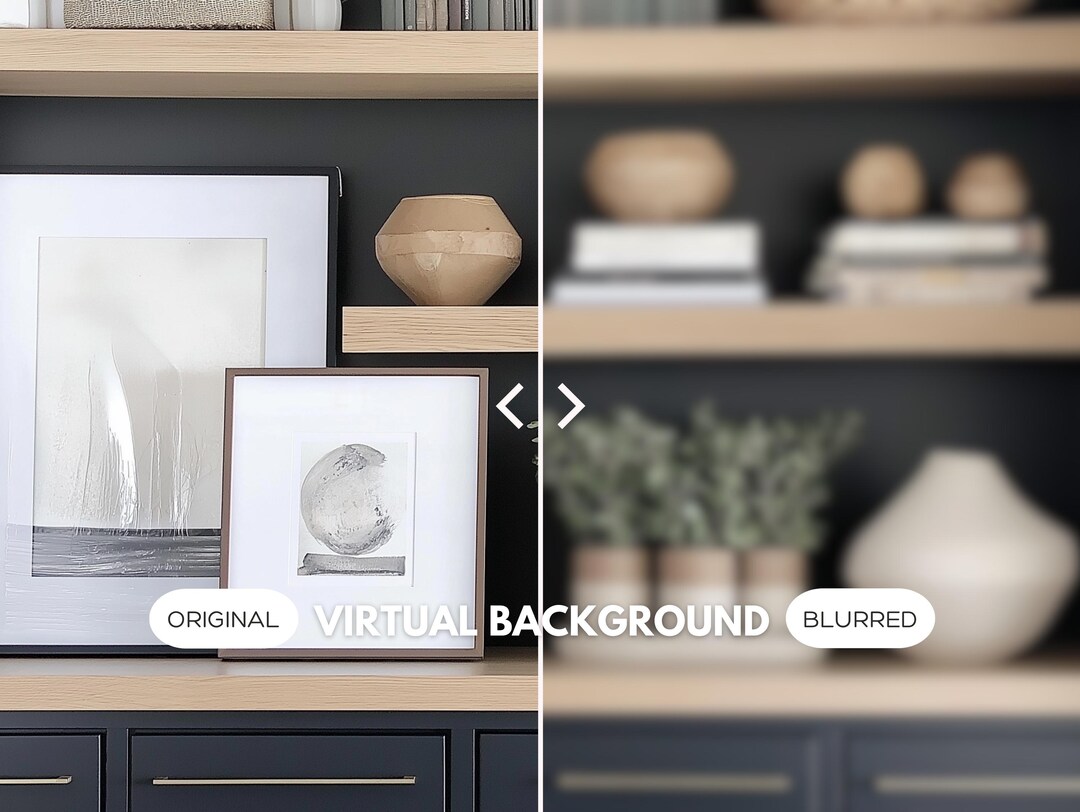 Zoom Background, Book Shelf Decor, Bookshelf Zoom Background, Zoom ...