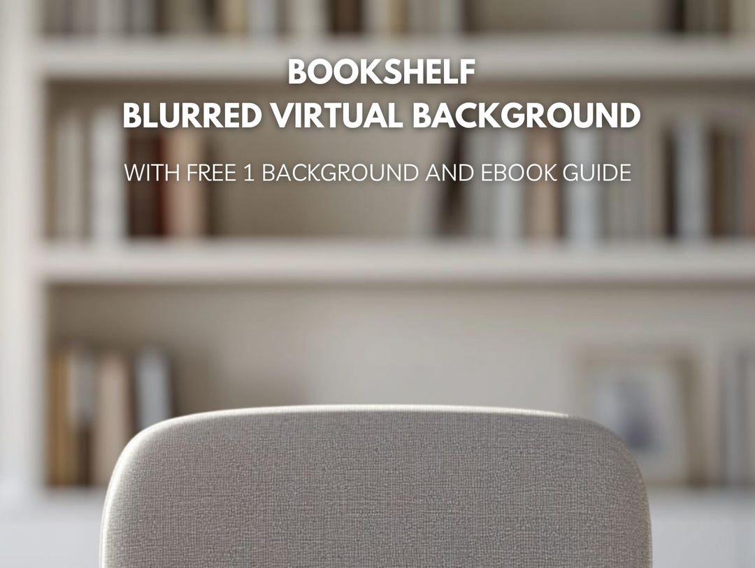 Blurred Zoom Background, Teams Background, Bookcase Background Blur ...
