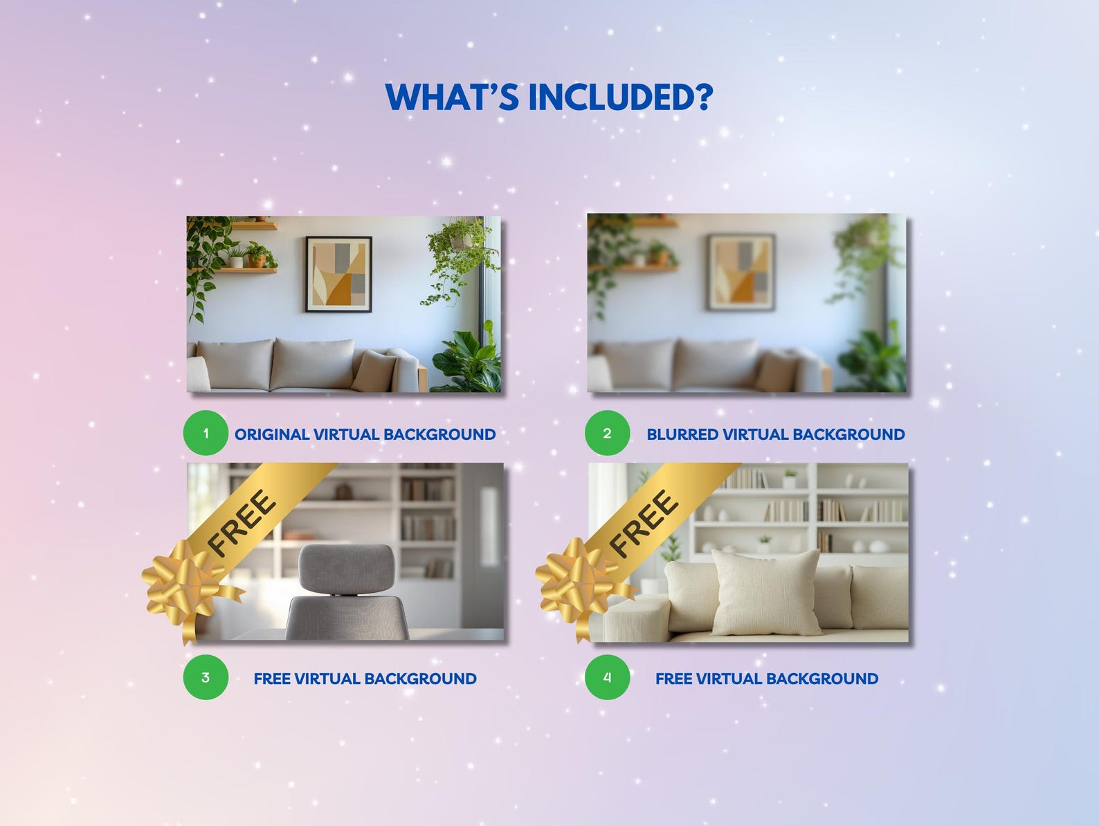 Zoom Background Home Office, Home Office Digital Backdrop, Work From ...