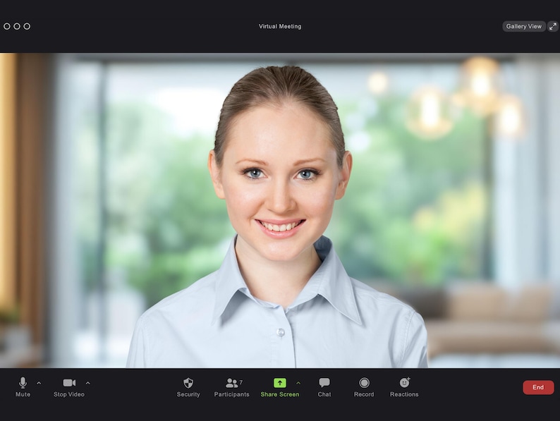 Blurry Window Zoom Background, Background Living Room Blur, Zoom Blurry ...