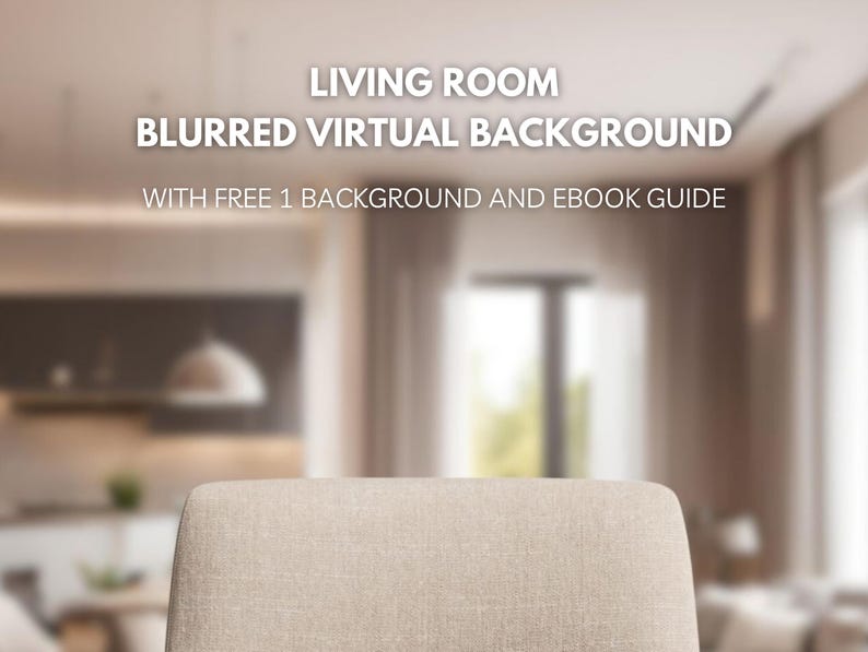 Blurred Living Room Zoom Background (JPEG + PDF) - Etsy
