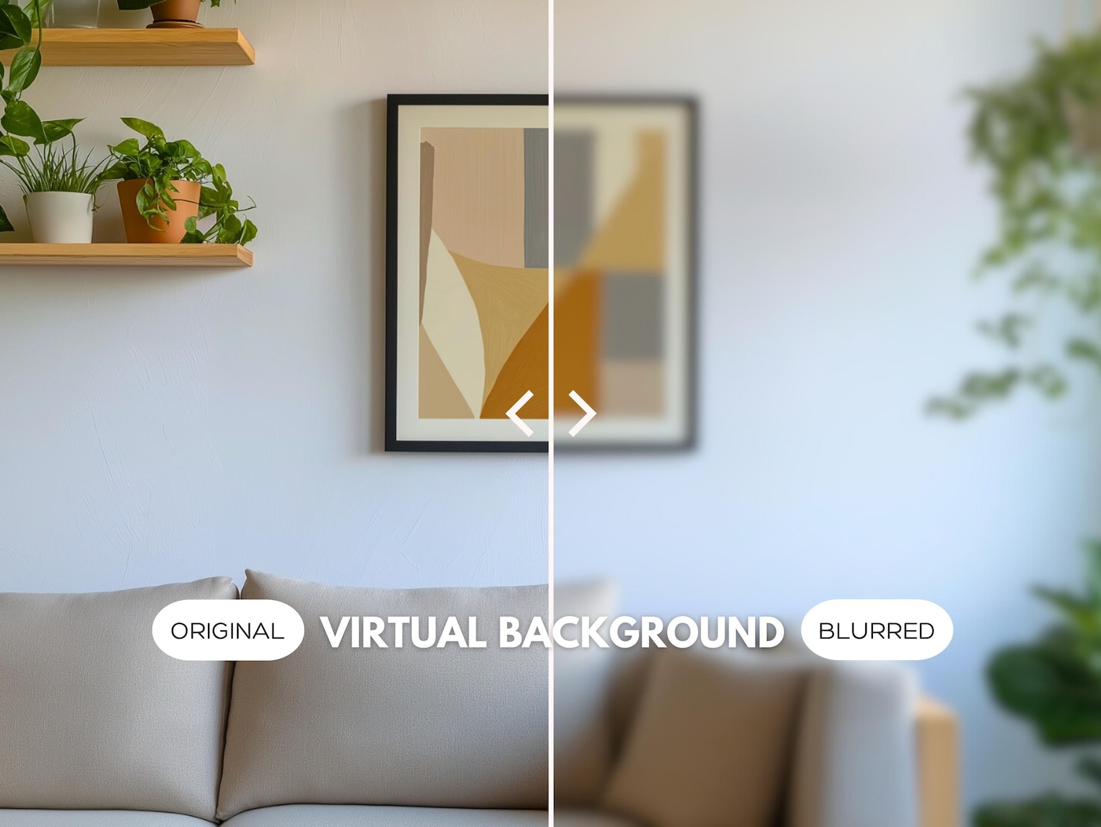 Zoom Background Home Office, Home Office Digital Backdrop, Work From ...