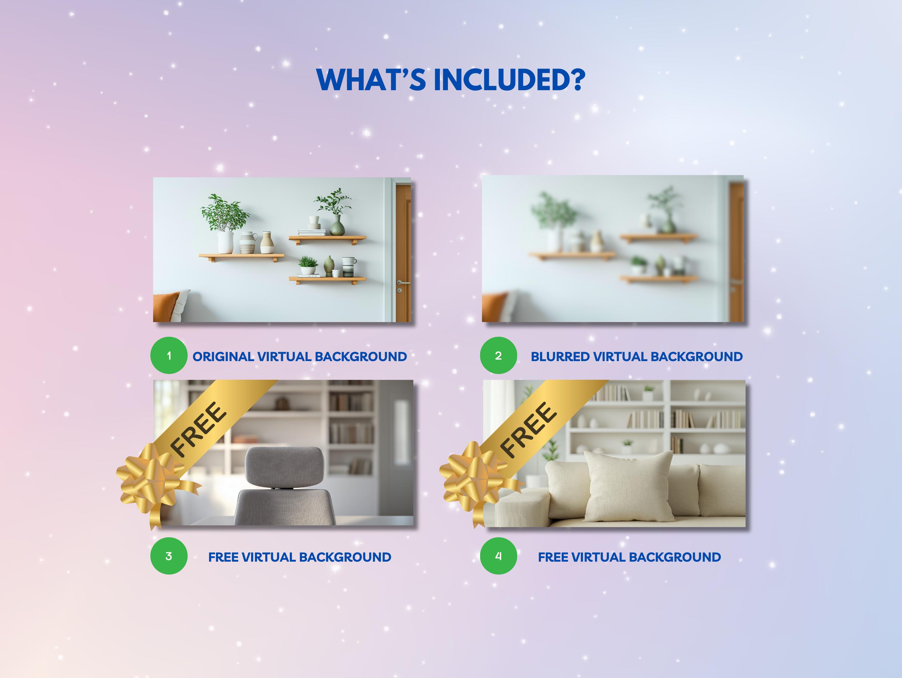 Book Shelf, Virtual Background, Zoom Background, MS Teams Background ...