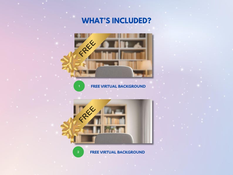 Professional Home Office Blurred Virtual Background for Zoom and Teams ...