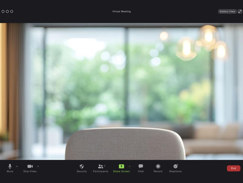 Blurry Window Zoom Background, Background Living Room Blur, Zoom Blurry ...