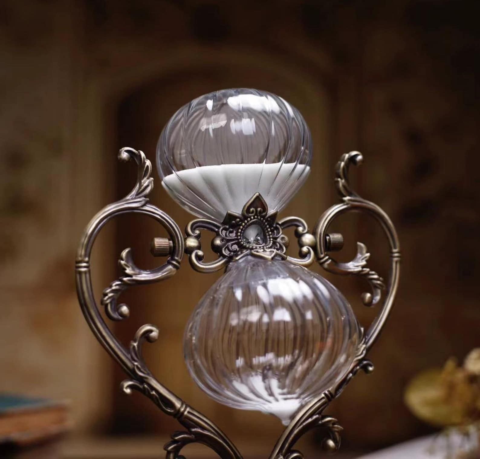 Ornate Gothic Hourglass Sand Timer – Elegant Wedding Unity Ceremony ...